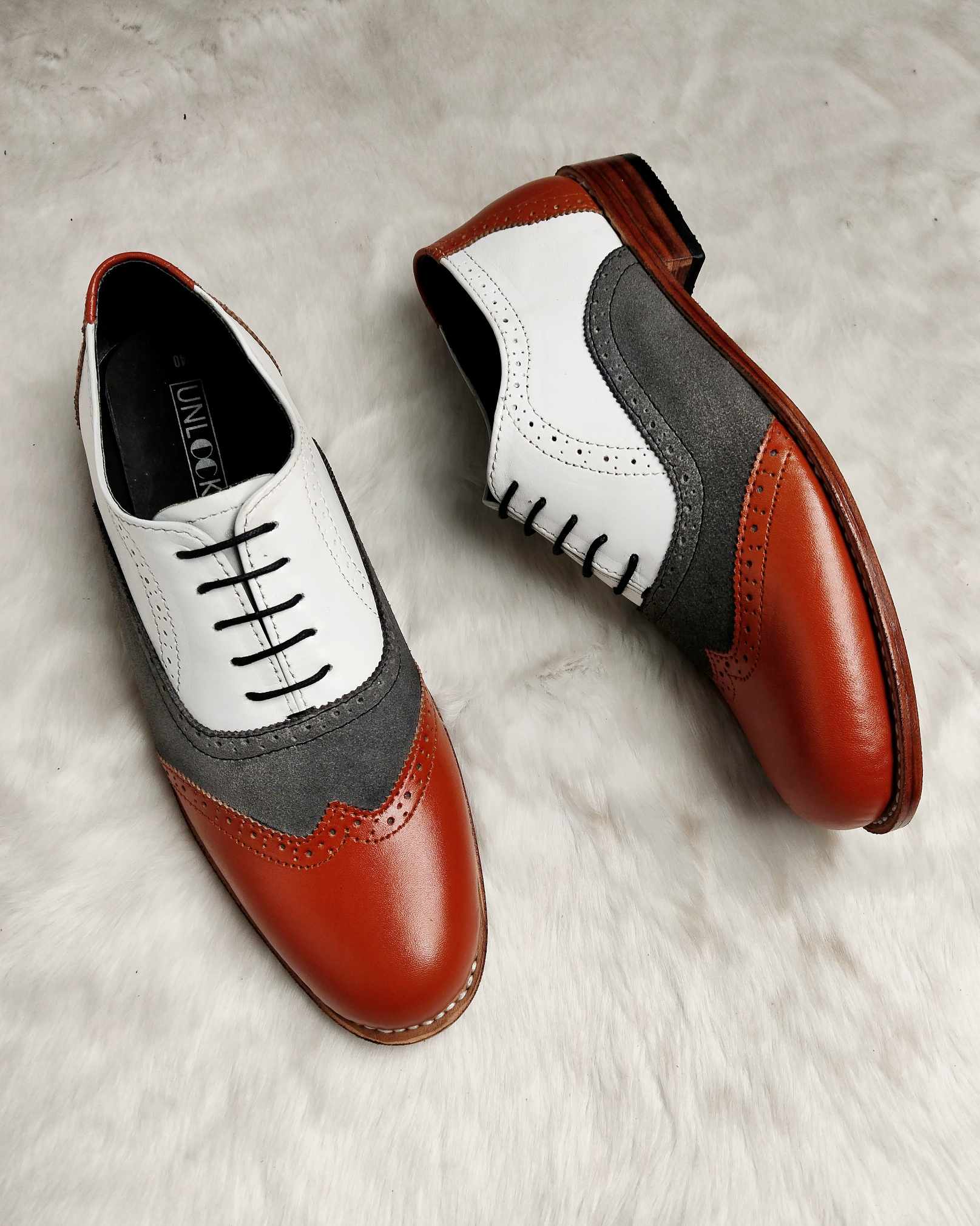 BROGUE SHOES (3 COLOR COMBO) - Unlock